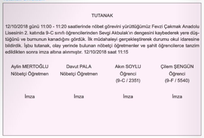 Tutanak Nedir? | Tutanak Nasıl Yazılır | Tutanak Örnekleri | Bilgenç